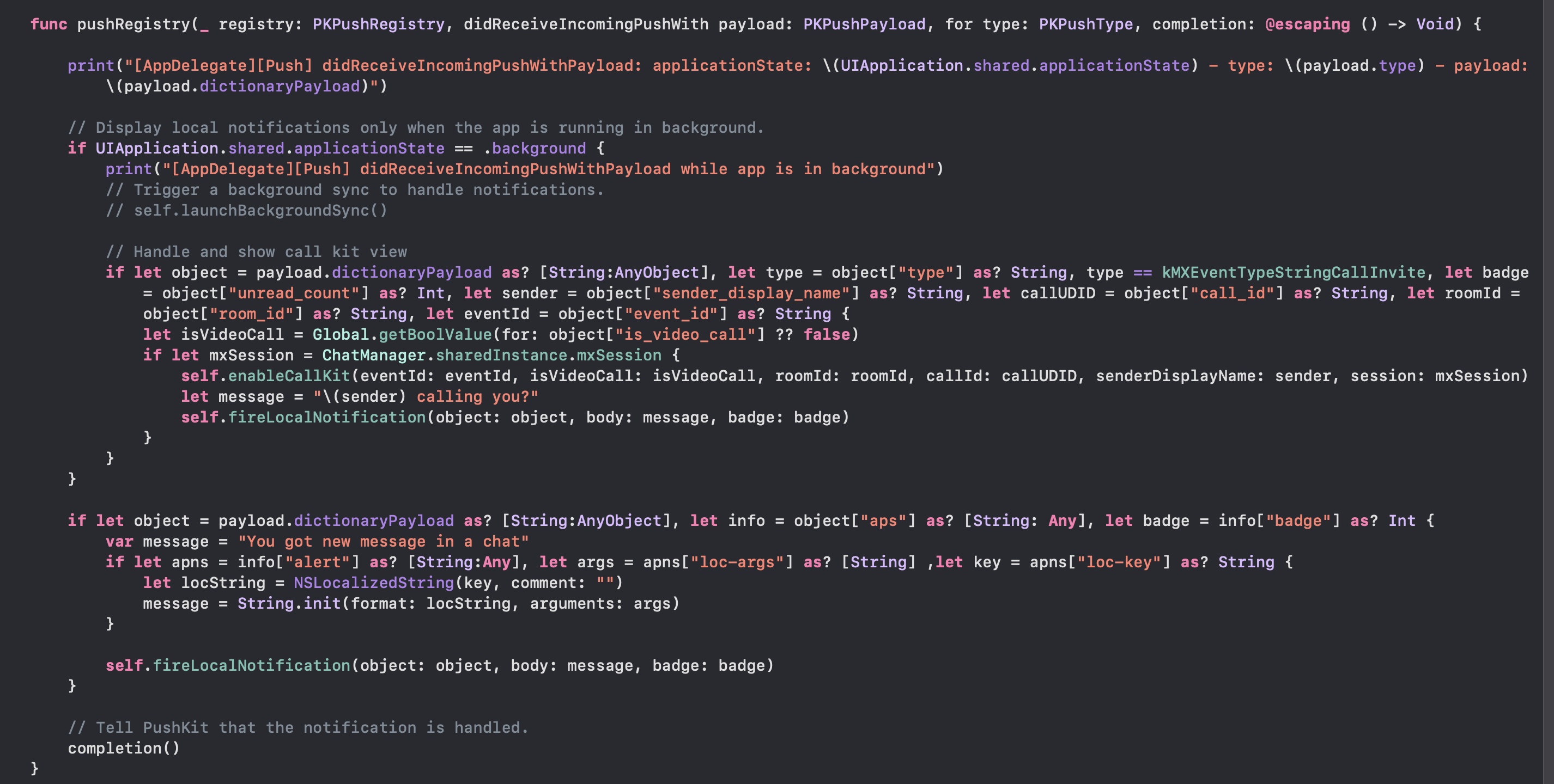 Not receiving VOIP Pushkit notifications in Background and terminated state in iOS app! · Issue ...