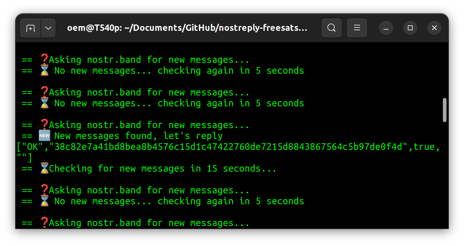 GitHub - gourcetools/nostreply: Bot that reply to specific text on nostr global feed