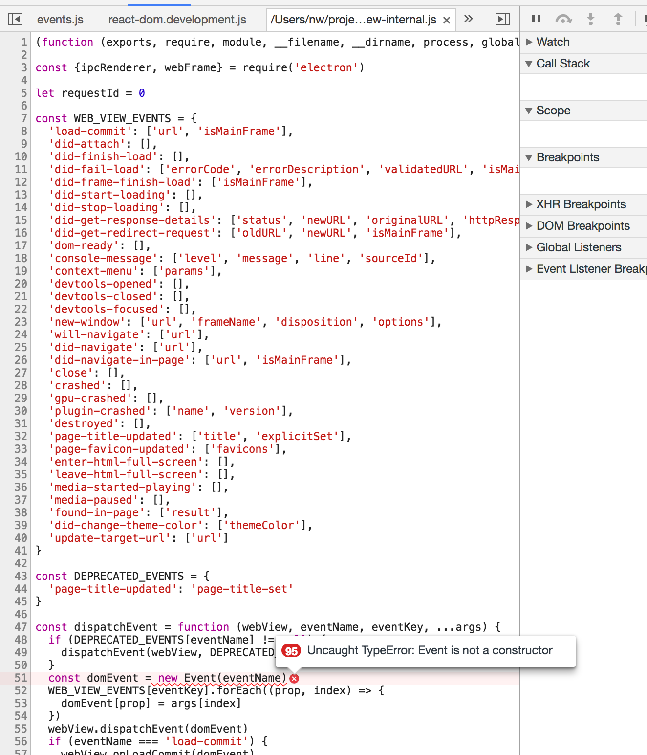 Using Webview Throws Event Is Not A Constructor · Issue 11383 · Electron Electron · Github