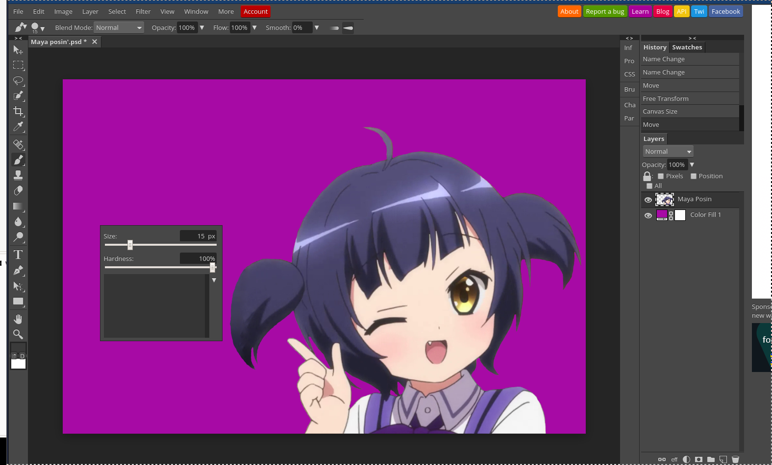 Brush / Esraser tools invisible and issue with their settings · Issue ...