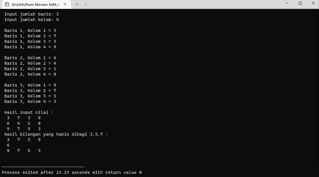 GitHub - ilhamms22/UAS-Dasar-Pemrograman-: UAS Dasar Pemrograman Semester 1