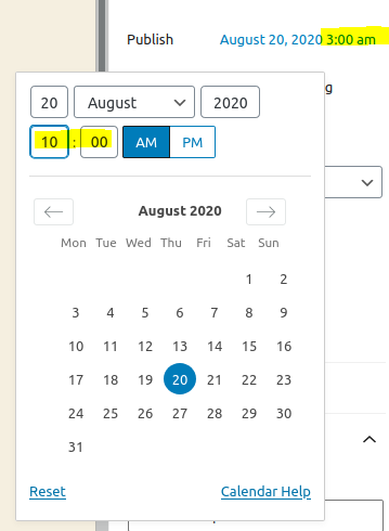 Publish date should be displayed using WordPress’ timezone (instead of ...