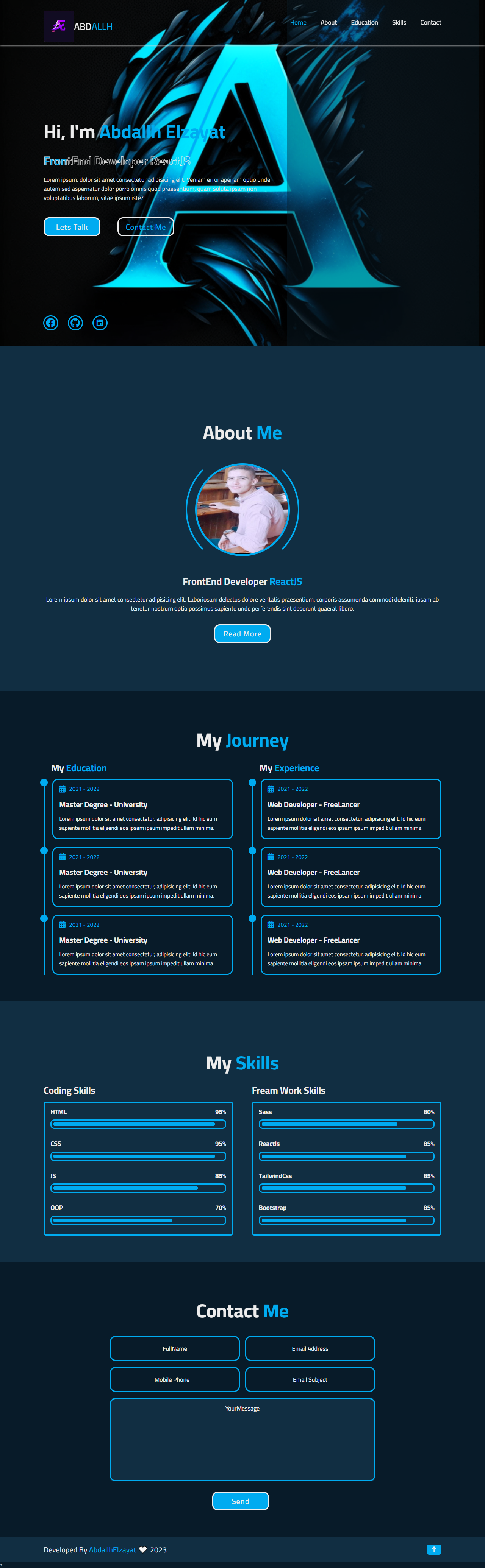 GitHub - AbdallhElzayat2020/Portfolio-blue