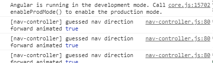Console.Debug message appearing in console. · Issue #16529 · ionic-team/ionic-framework · GitHub