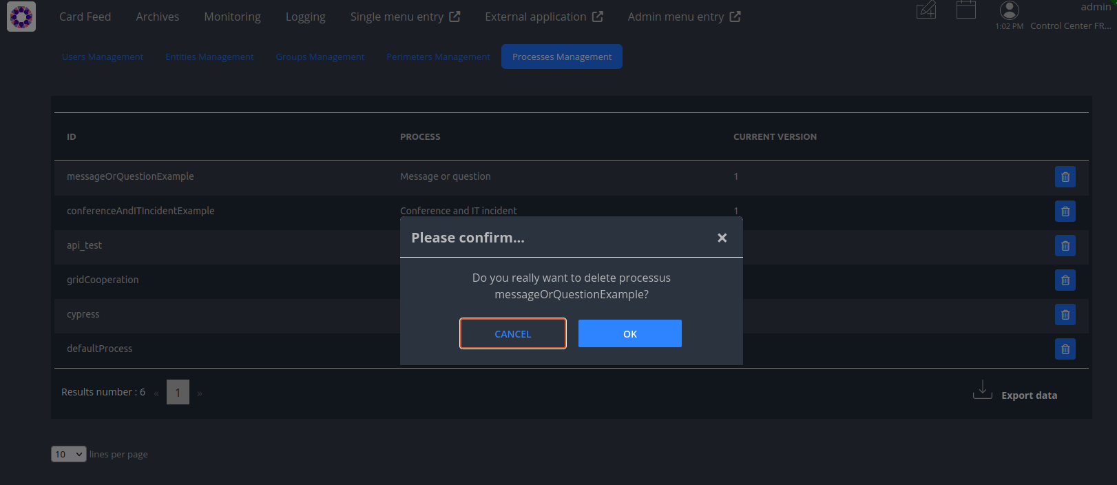 Fix the admin pop ups · Issue #4008 · opfab/operatorfabric-core · GitHub