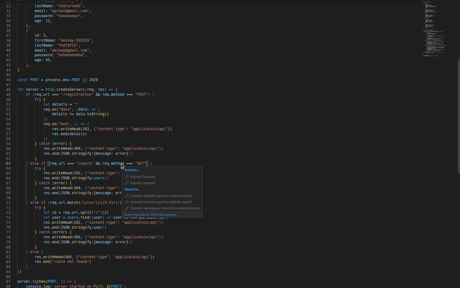 automatically selecting option on Right Click · Issue #178566 · microsoft/vscode · GitHub