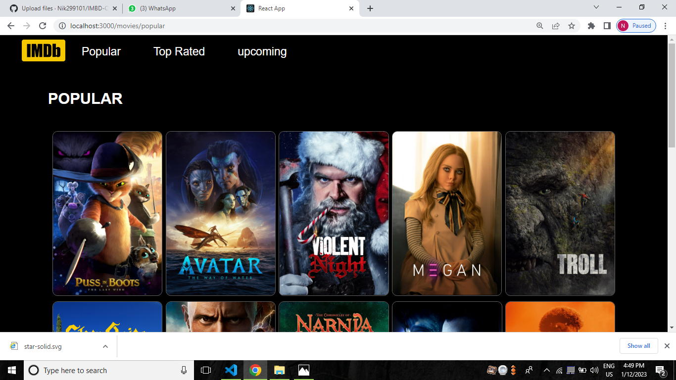 GitHub - Nik299101/IMBD-CLONE