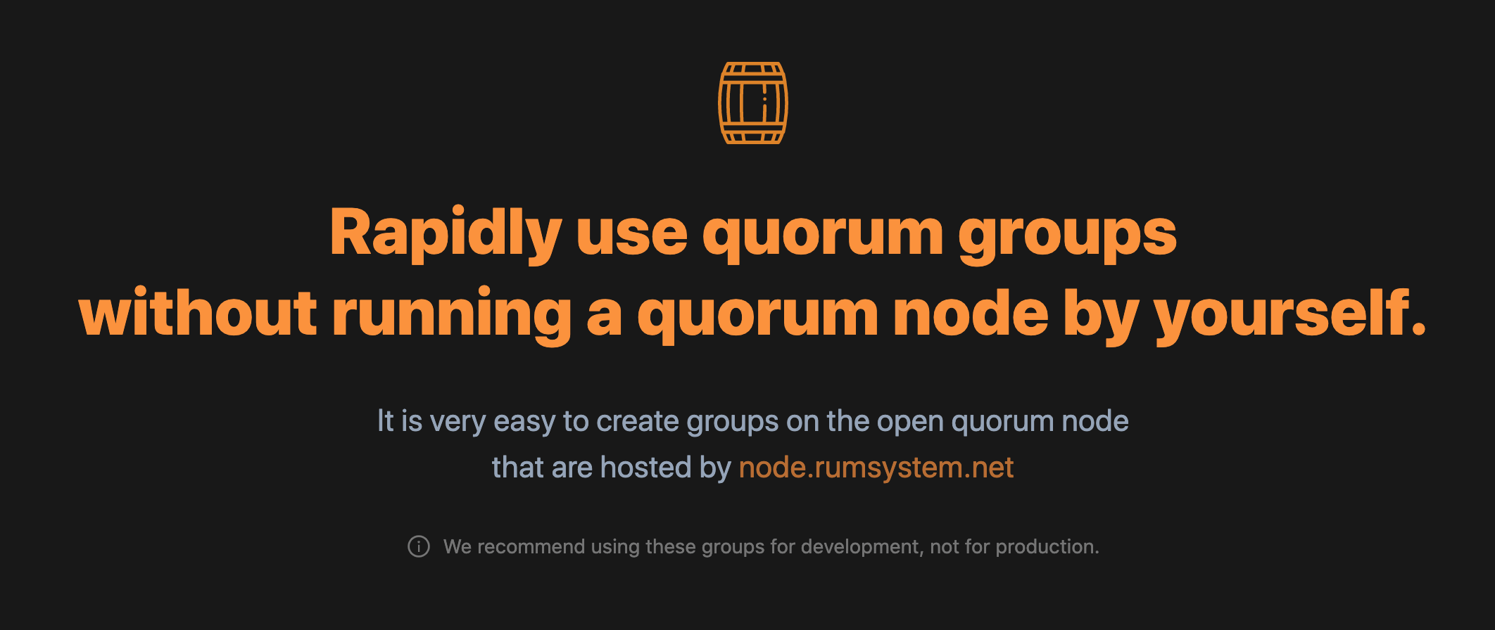 GitHub - okdaodine/rum-open-node: Rapidly use quorum groups without running quorum node by yourself.