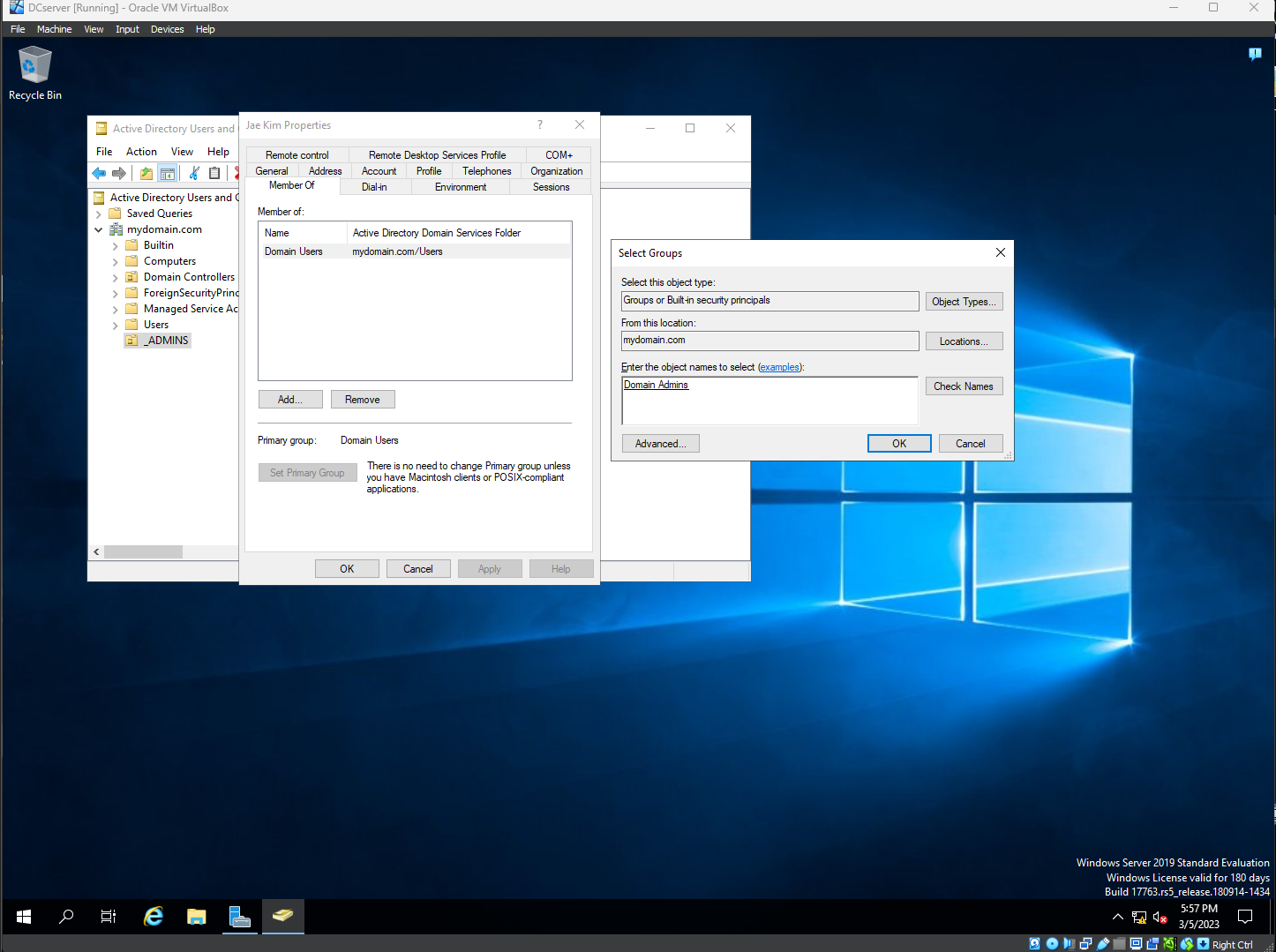 Github Jkim9367windows Active Directory And Networking Using Oracle Virtualbox I Created