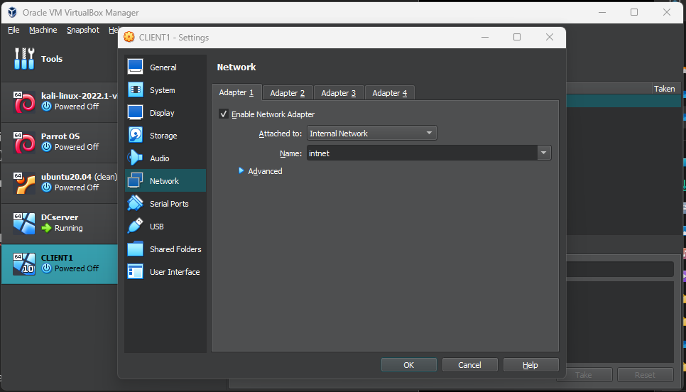 Github Jkim9367windows Active Directory And Networking Using Oracle Virtualbox I Created