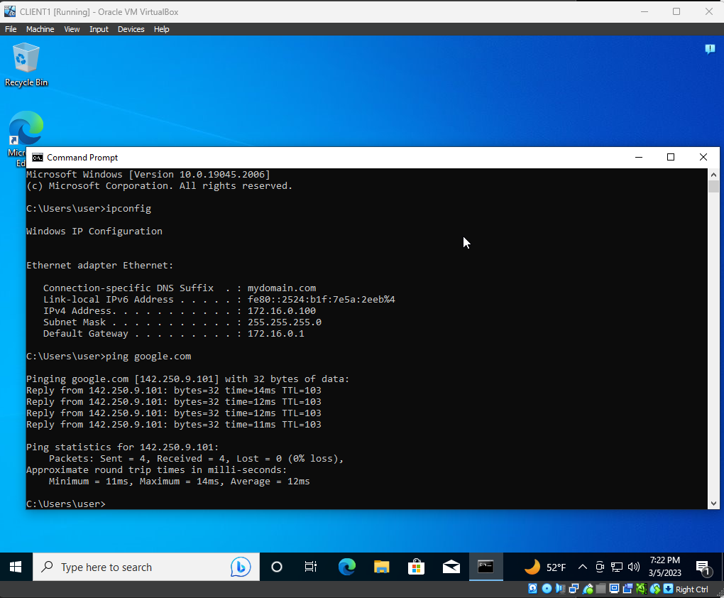 GitHub - jkim9367/Windows-Active-Directory-and-Networking: Using Oracle VirtualBox, I created ...