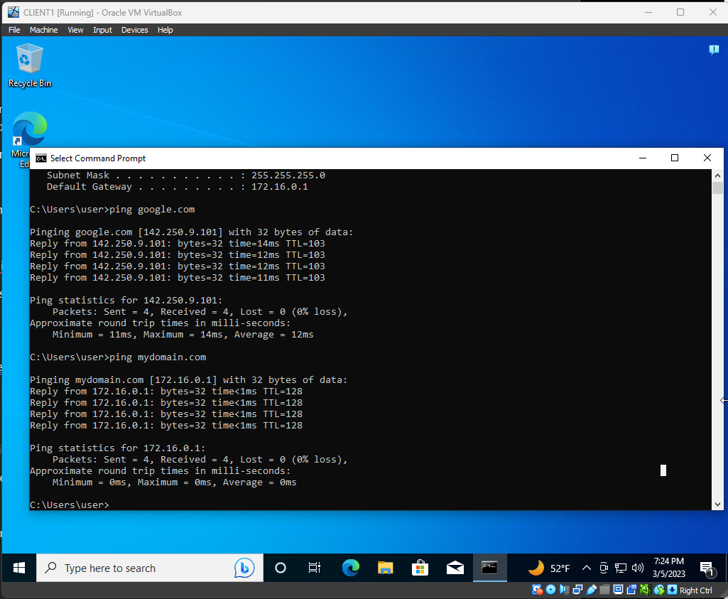 Github Jkim9367windows Active Directory And Networking Using Oracle Virtualbox I Created