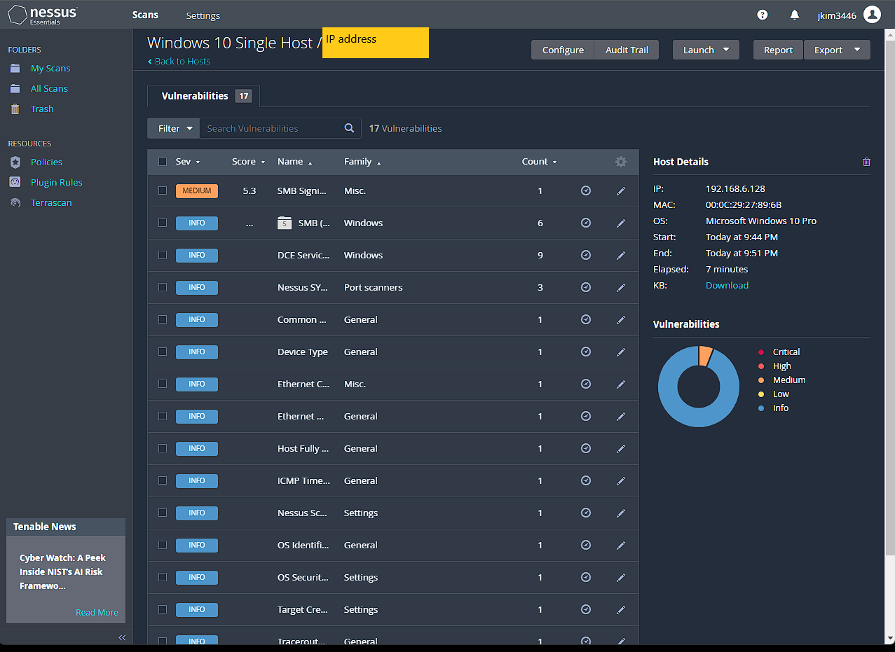 GitHub - jkim9367/Vulnerability-Management-with-Nessus: I conducted ...