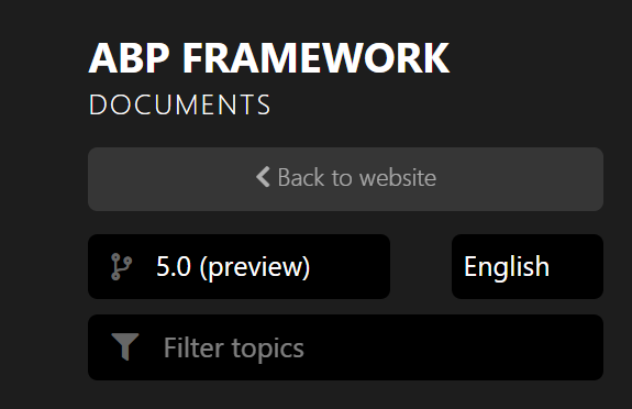 Styling problem of dropdowns of docs module · Issue #10802 · abpframework/abp · GitHub