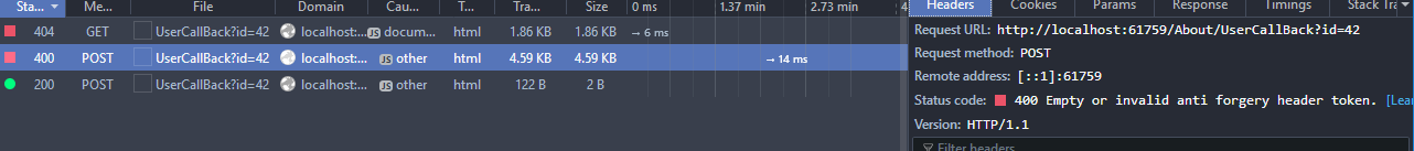 Bad Request - 400 Empty or invalid anti forgery header token · Issue #2222 · aspnetboilerplate ...