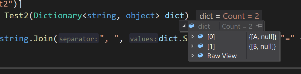 Model Binding for Dictionary is not correctly working · Issue #20868 · dotnet/aspnetcore · GitHub