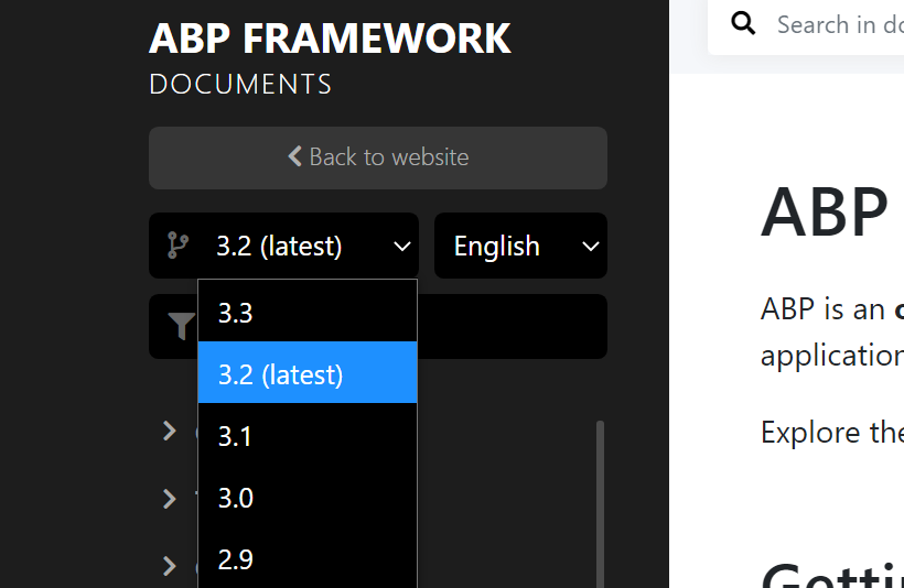 Show Preview On The Version List In The Docs Module · Issue 5934