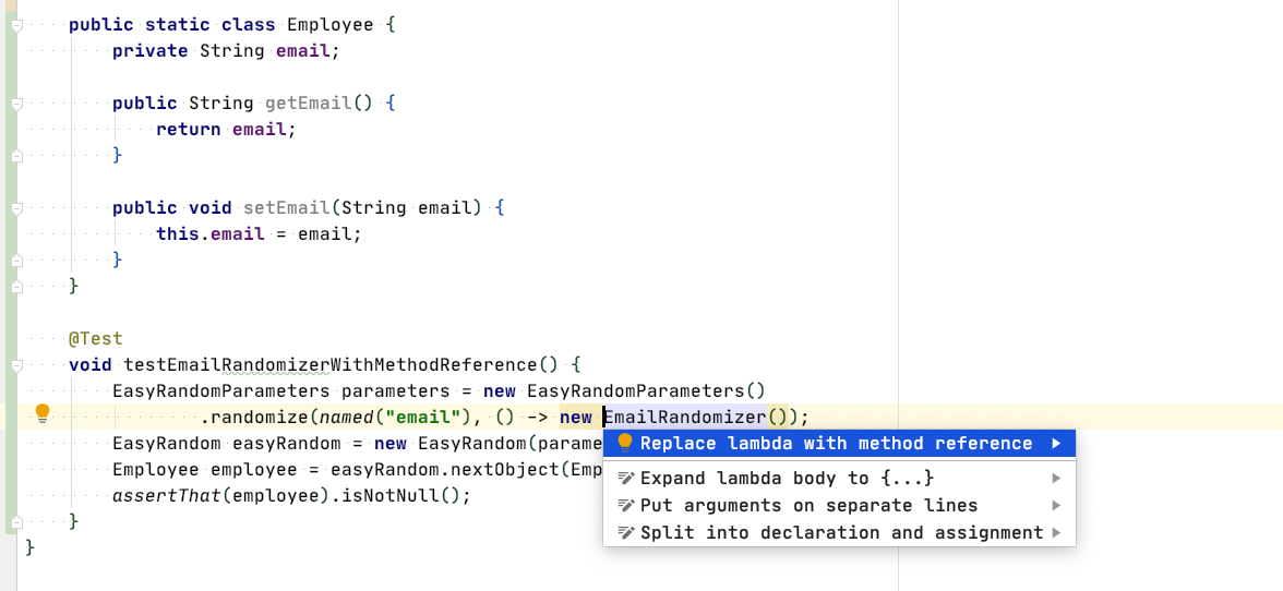 Custom Randomizer Initialization · Issue #399 · j-easy/easy-random · GitHub