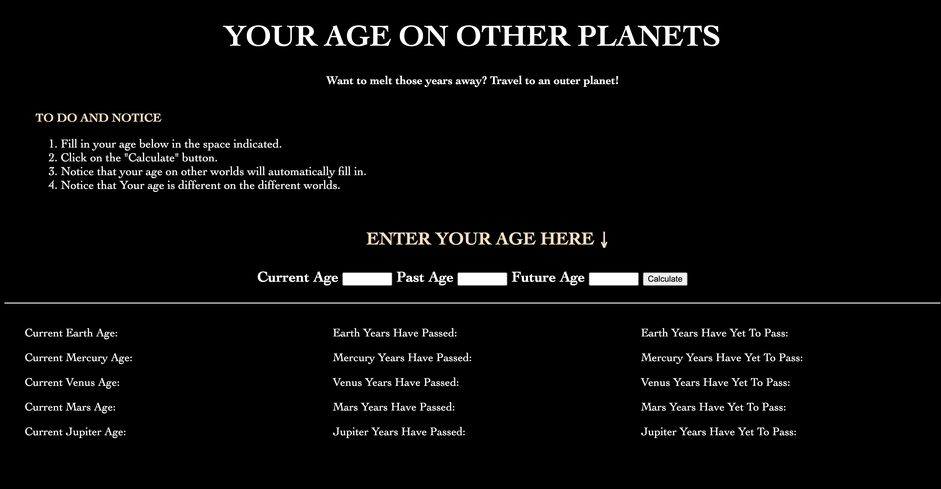 GitHub - bbakshev/super-galactic-age