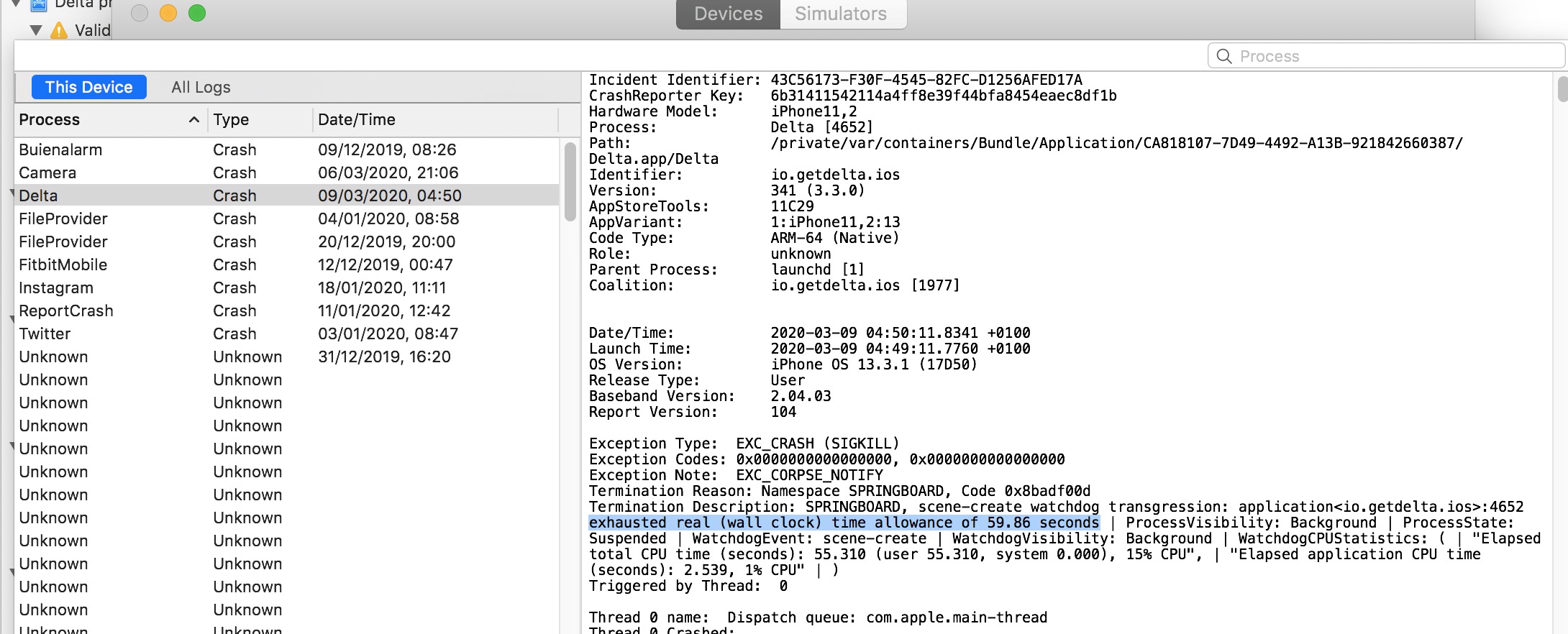 Debugging Ios Background Crashes · Issue 240 · Transistorsoftreact Native Background Fetch