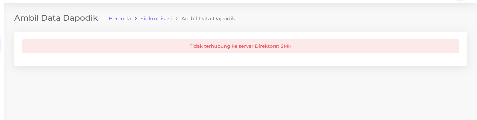 Gagal Sync dengan Dapodik · Issue #142 · eraporsmk/erapor6 · GitHub