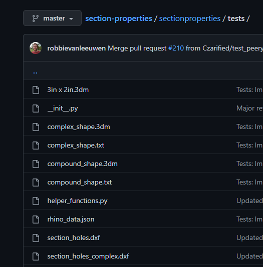 Testing The Installation Fails For Test Sections · Issue 216 · Robbievanleeuwen Section
