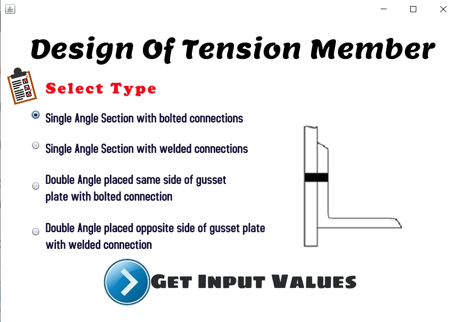 GitHub - shikari902/Design-of-Tension-Member-App: Designed and implemented a Java based GUI app ...