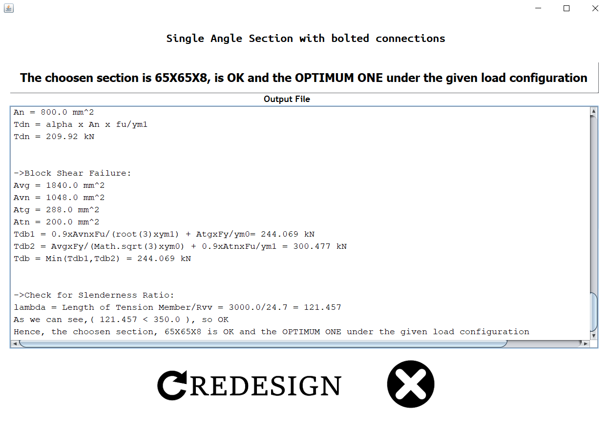 GitHub - shikari902/Design-of-Tension-Member-App: Designed and ...
