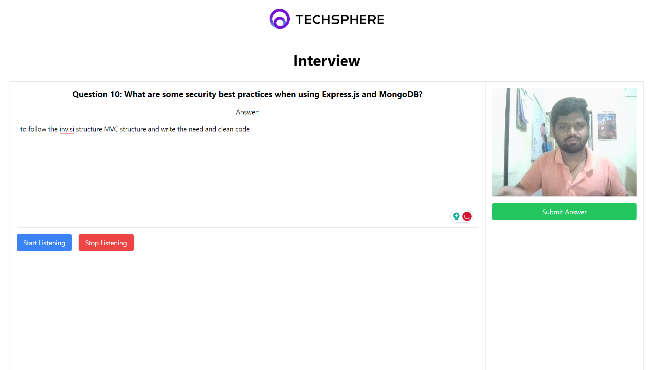 GitHub - rbhomale17/TechSphere: TechSphere's Interview Assessment System is a collaborative web ...
