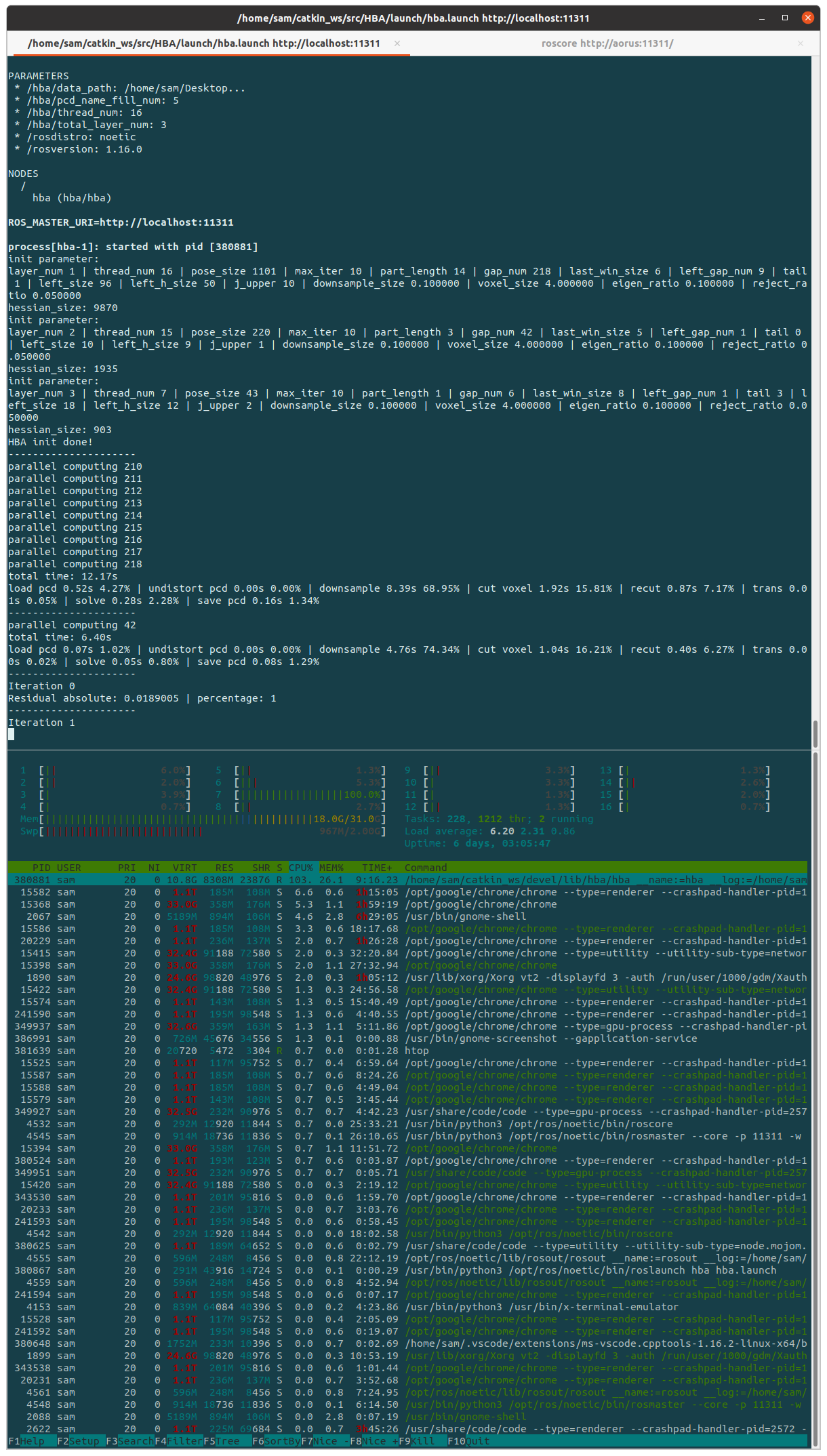 std::bad_alloc while launch hba.launch with kitty07 · Issue #7 · hku-mars/HBA · GitHub