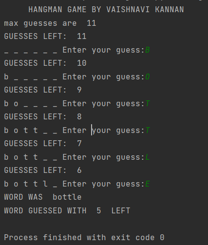 GitHub - vaishkannan8/Hangman: hangman game