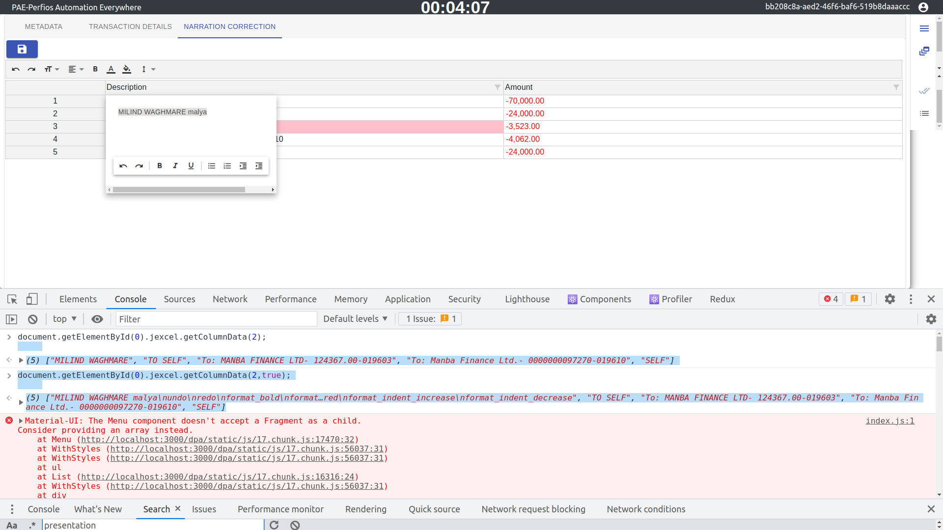 Issue with actual data of Jexcel cell during edit · Issue #86 · jspreadsheet/pro · GitHub
