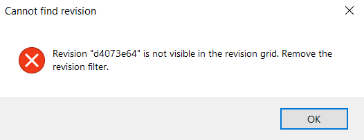 Impossible to switch between branches if revision filter is set to "current branch" · Issue ...