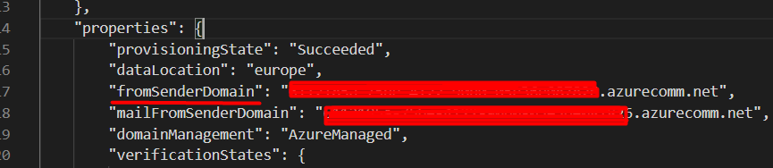 Can't retrieve `fromSenderDomain` using Bicep for Azure Email Communication Service · Issue ...