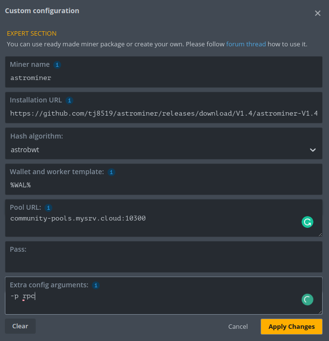 astrobwt-miner/hiveos.md at main · dero-am/astrobwt-miner · GitHub