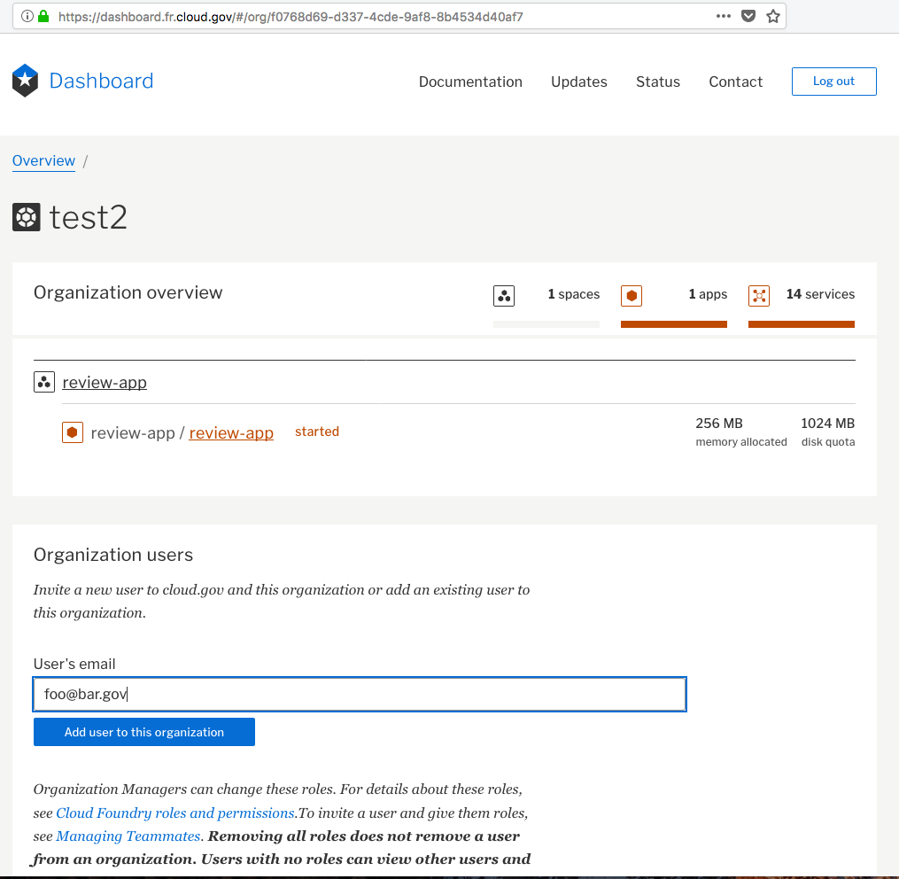 Add support for inviting users to a CF Org · Issue #1438 · cloudfoundry/stratos · GitHub