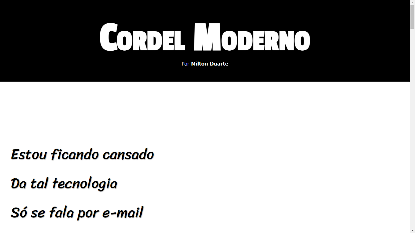 GitHub - Gabrielhenrike/projeto-cordel: Projeto do Cordel de Milton Duarte