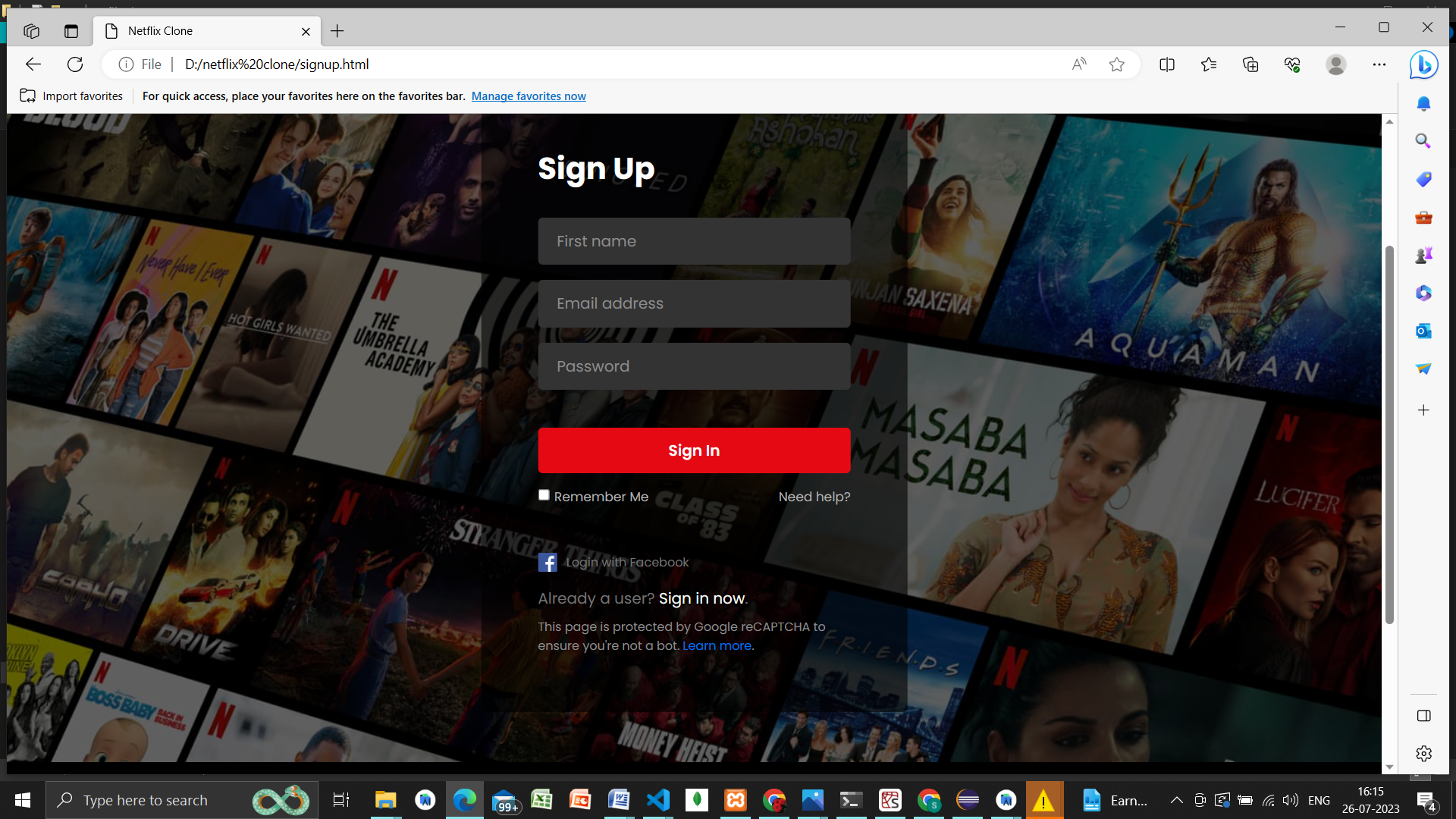 GitHub - SammithaS/Task2-netflix-signup-login-clone