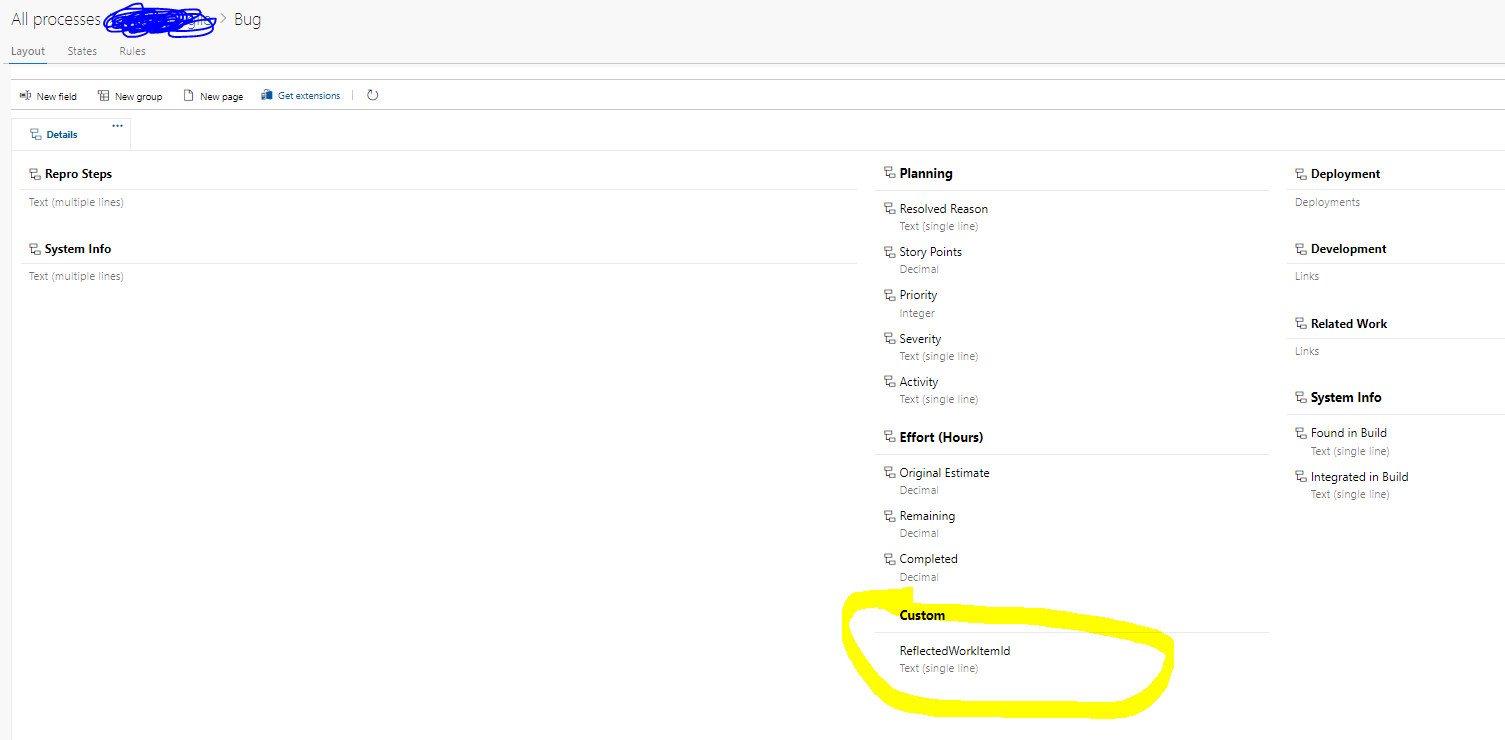 TF51005: The query references a field that does not exist. The error is caused by ...