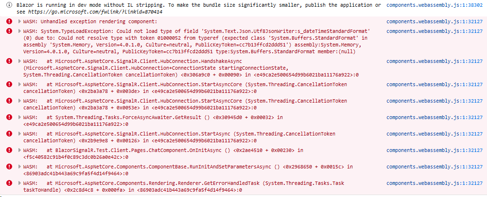 Typeloadexception In Blazor App · Issue 8414 · Dotnetaspnetcore · Github