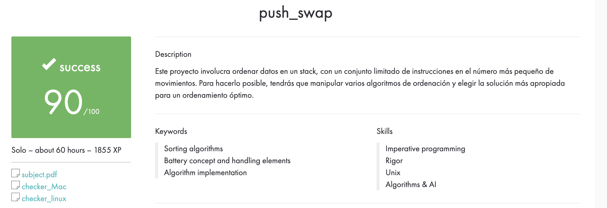GitHub - hecikmc/push_swap-42Cursus: This project sorts data into a ...