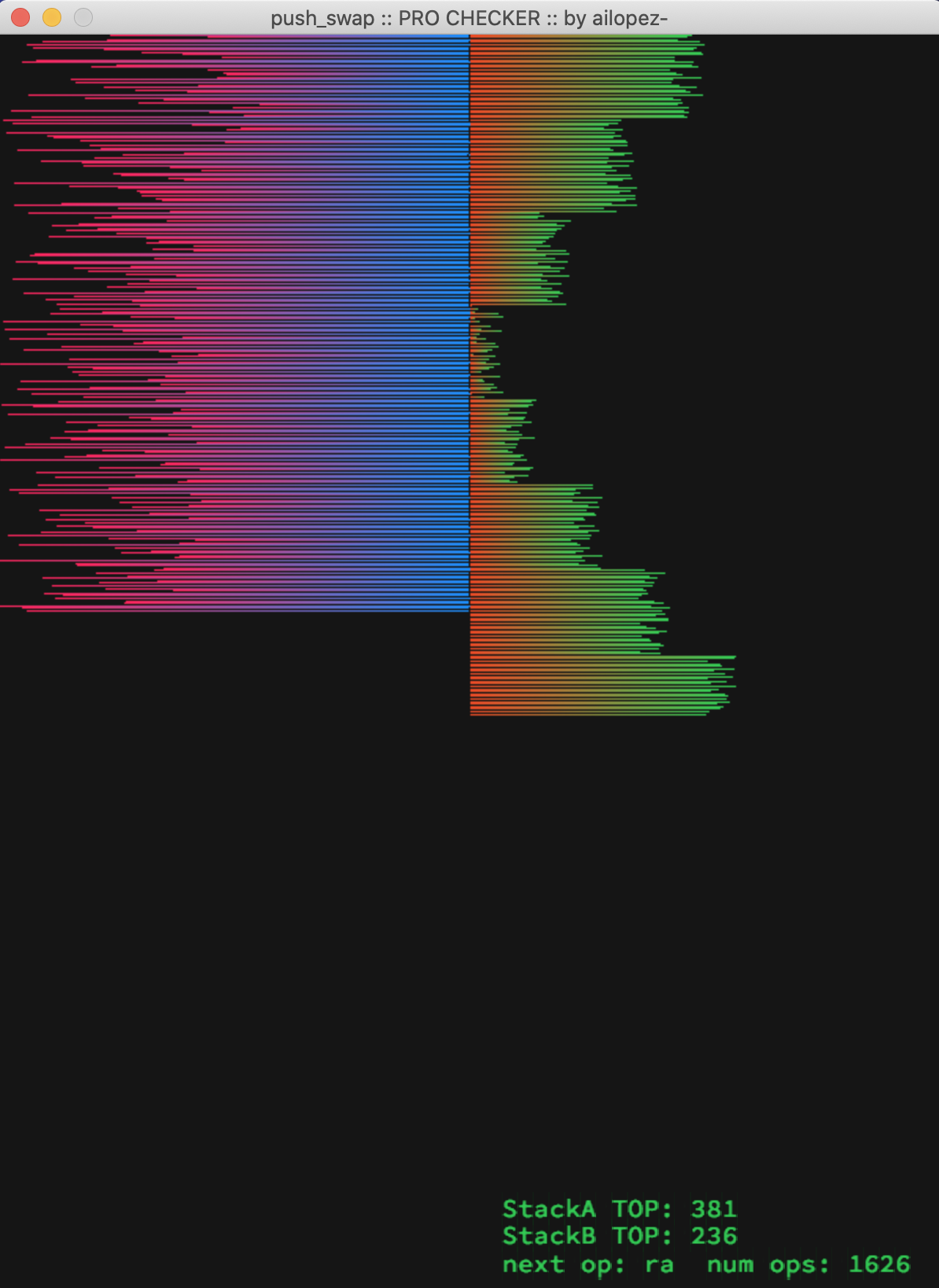 GitHub - hecikmc/push_swap-42Cursus: This project sorts data into a stack (int array), with a ...