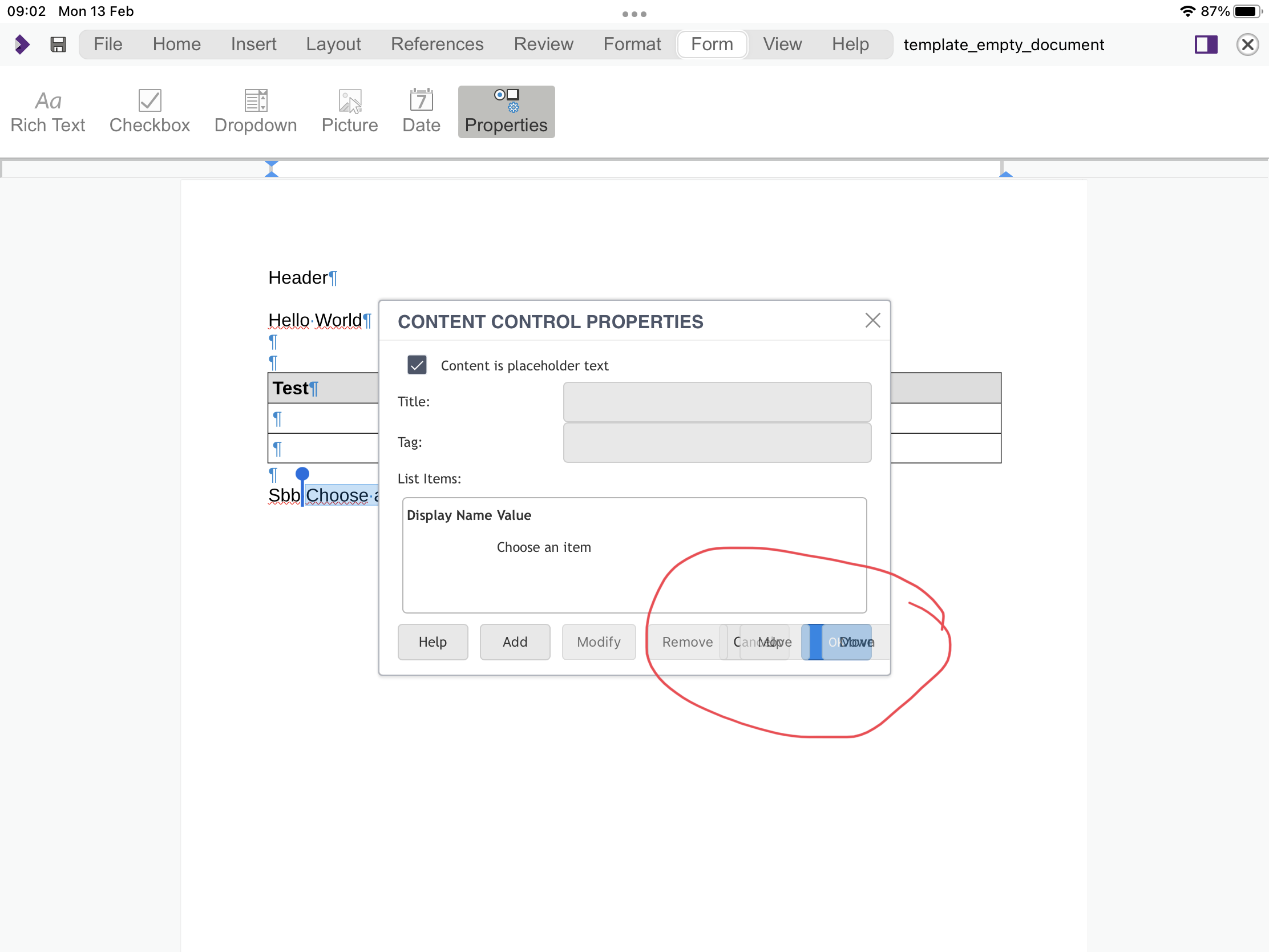 iOS App: the dialog "Form > Properties" has overlapping buttons · Issue #5842 · CollaboraOnline ...