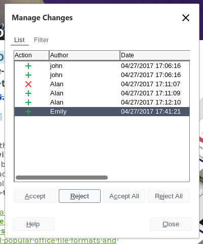 UX Improvement: Review > Manage · Issue #6062 · CollaboraOnline/online · GitHub