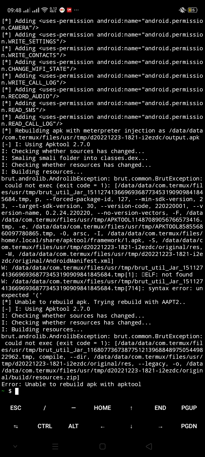 [BUG] · Issue #213 · gushmazuko/metasploit_in_termux · GitHub