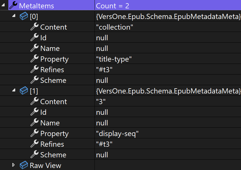 Metadata Items not reflecting property types: title-type and display-seq · Issue #81 · vers-one ...