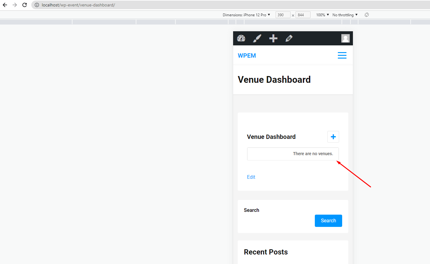 Venue Message Ui Should Be Proper In Responsive Mode · Issue 1329 · Wpeventmanagerwp Event