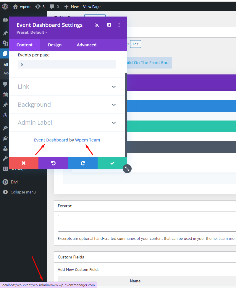 Text link is not proper overall in all elements · Issue #75 · wpeventmanager/wpem-divi-elements ...