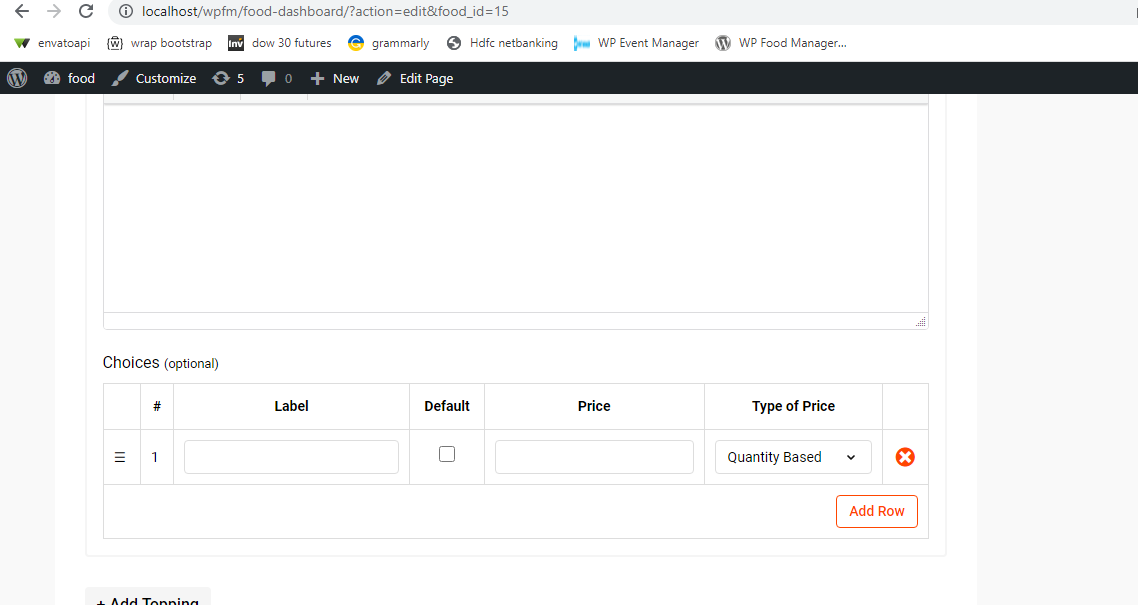 Fields correction & Default Fields · Issue #405 · wpfoodmanager/wp-food-manager · GitHub