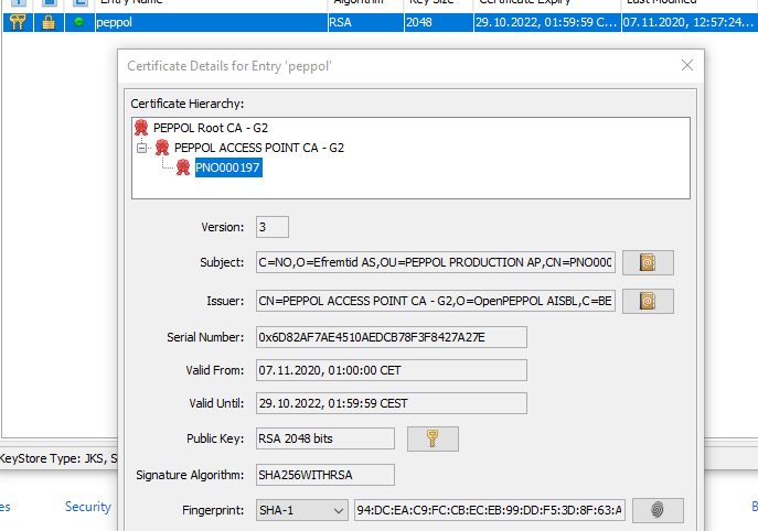 Problems with updating certificate · Issue #141 · OxalisCommunity/Oxalis-AS4 · GitHub